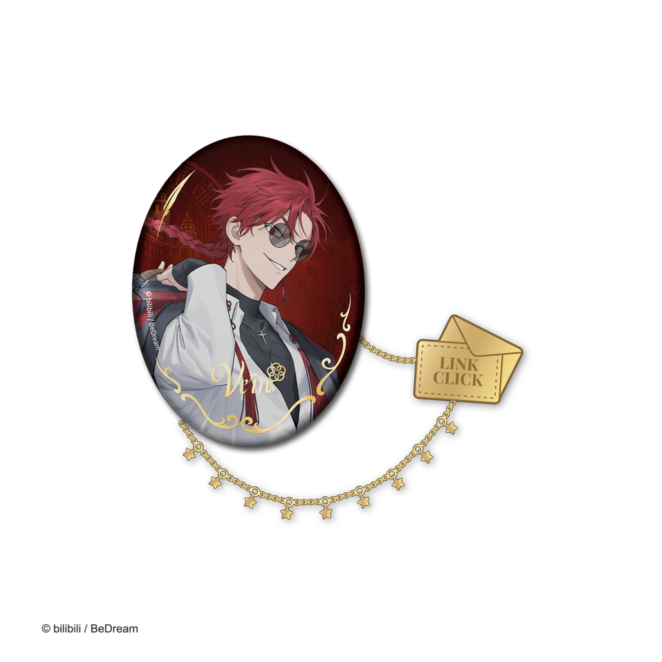 LINK CLICK - Vein round Badge – UNIPOP
